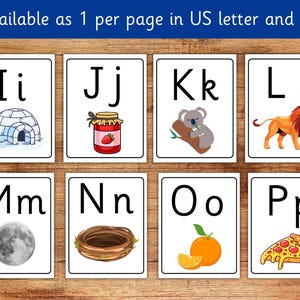 Alphabet Flashcards, Printable Alphabet Posters, ABC Flashcards ...