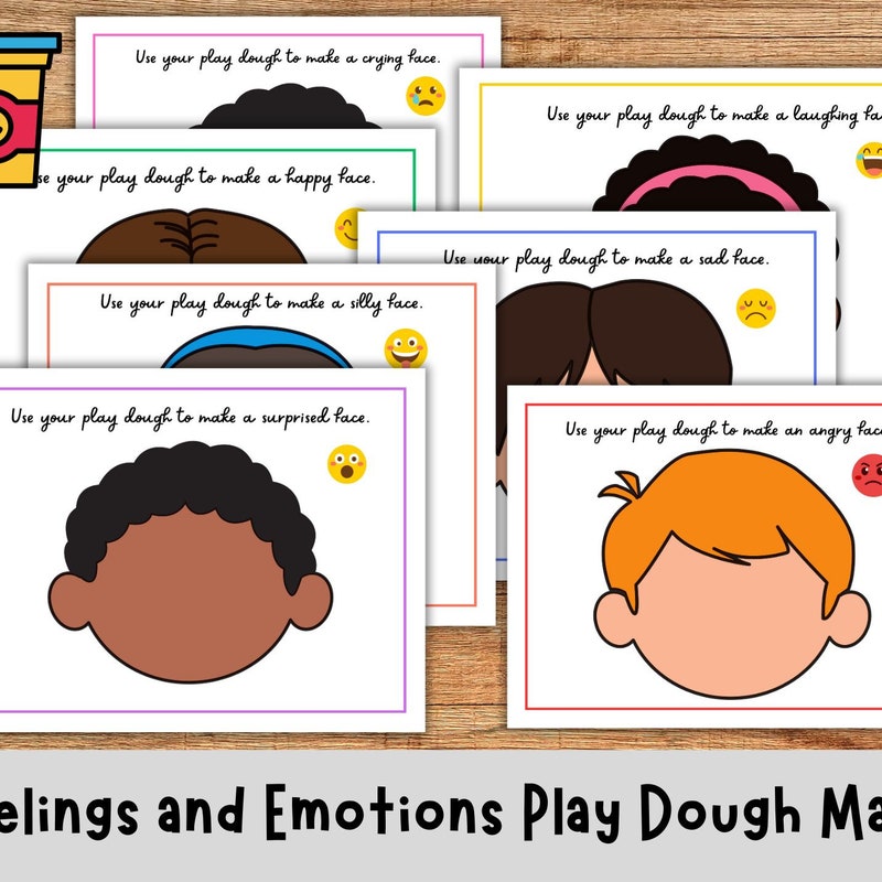 Emotions Playdoh Mats - Etsy