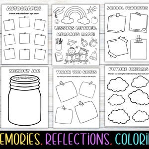 End of School Year Memory Book, Last Day of School Activity, Class ...