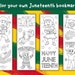 Printable Book Themed Coloring Bookmarks, Color Your Own Reading ...