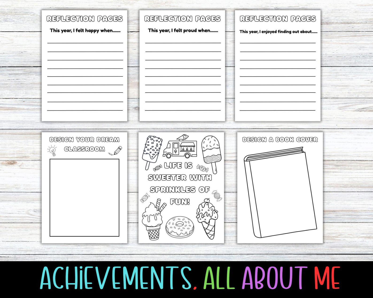 End of School Year Memory Book, Last Day of School Activity, Class ...