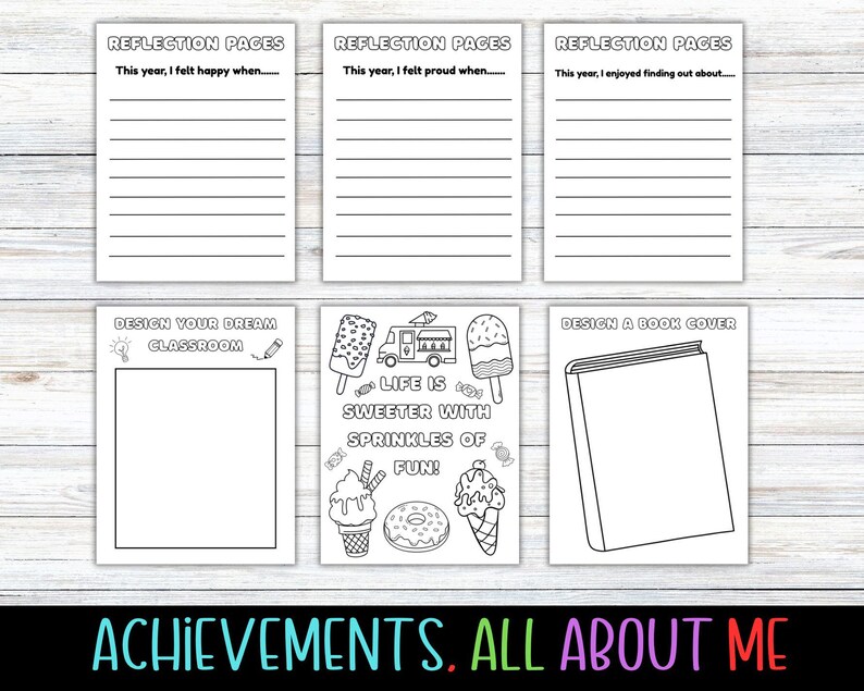 End of School Year Memory Book, Last Day of School Activity, Class ...