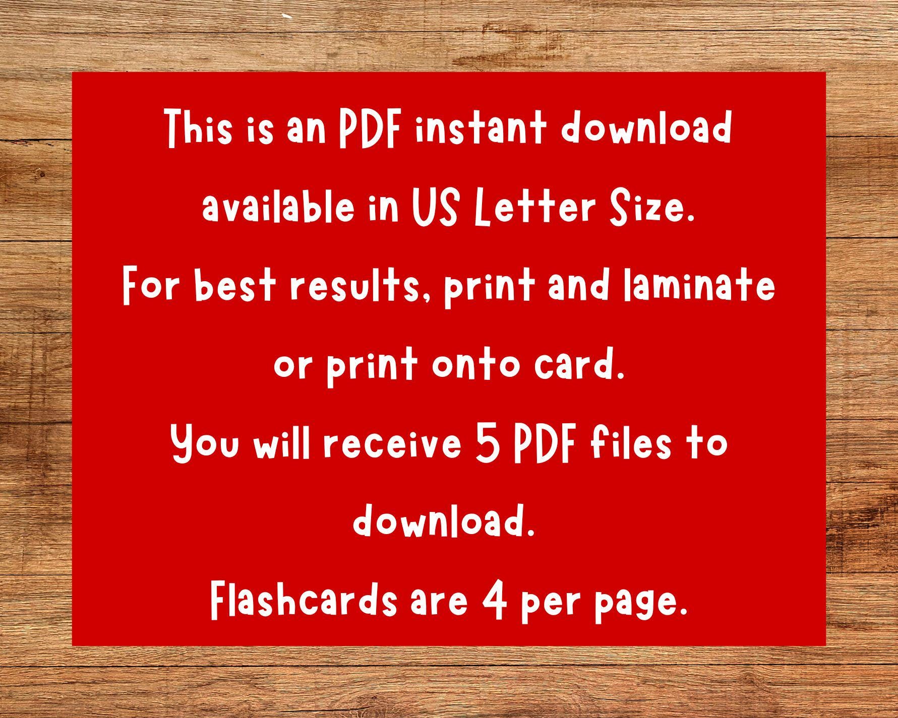 Christmas Flash Cards, Winter Flashcards, Christmas Educational ...