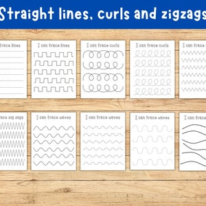 Tracing Line and Shape Worksheets, Kids Educational Activity, Tracing ...