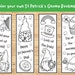 Printable St Patrick's Day Gnome Coloring Bookmarks, Color Your Own ...