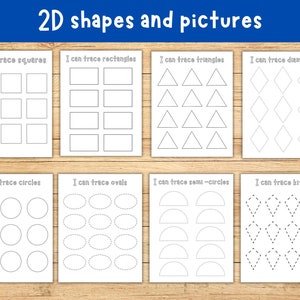 Tracing Line and Shape Worksheets, Kids Educational Activity, Tracing ...