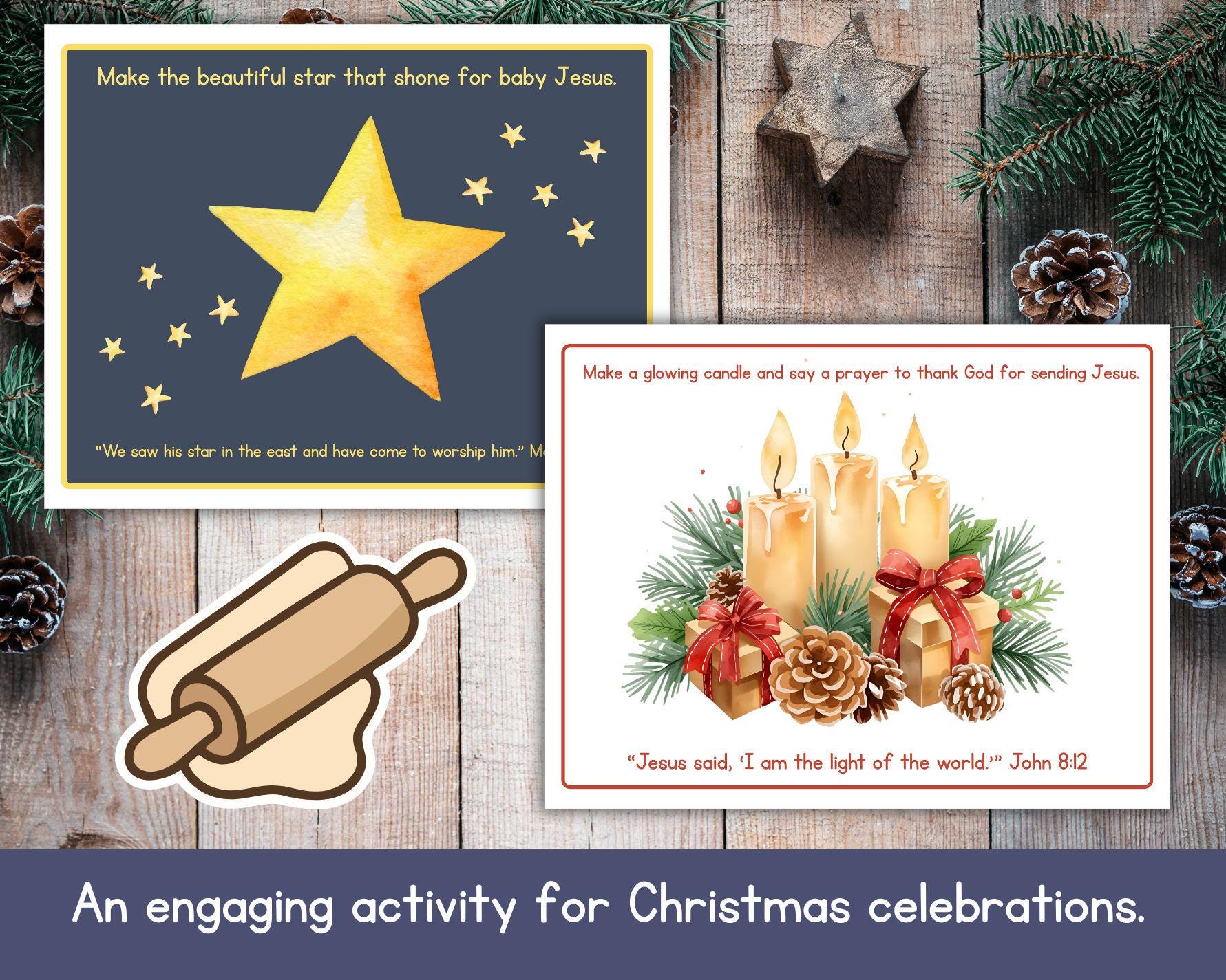 Nativity Playdough Mats, Christmas Playdough Activity, Christmas Story ...