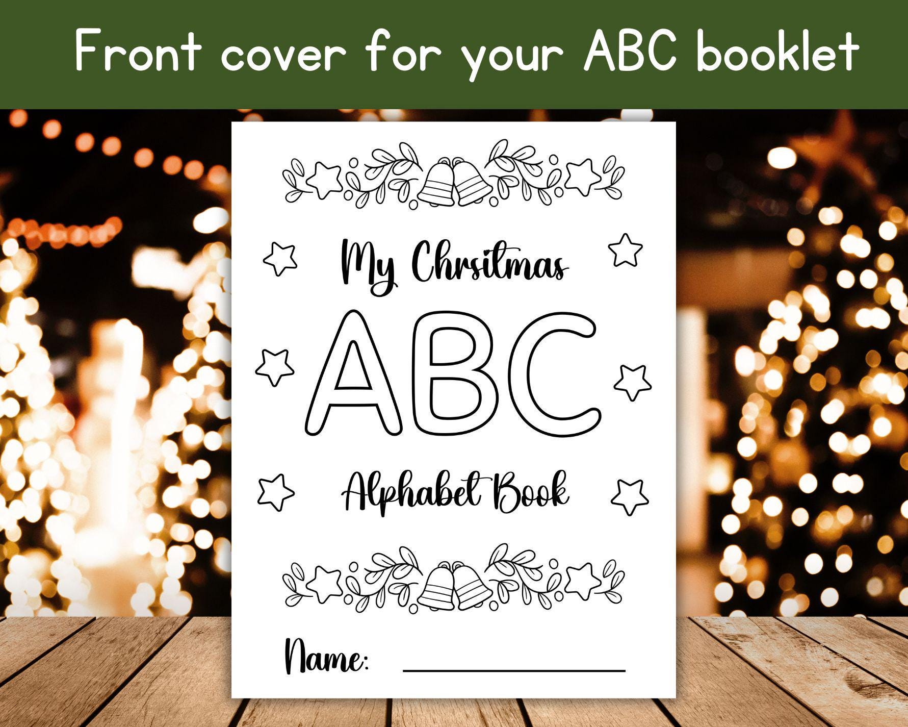 Christmas A-Z Coloring Pages, Christmas Activity for Kids, Christmas ...