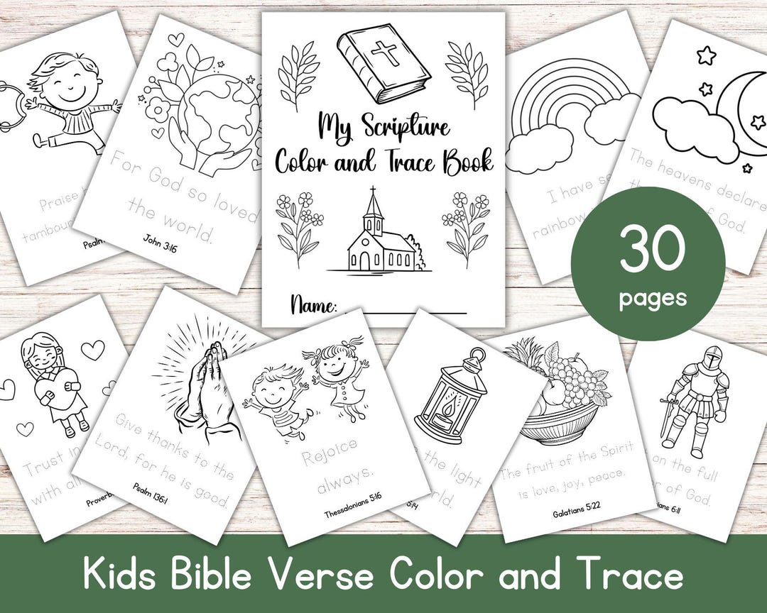Bible Verse Coloring Pages, Preschool Bible Verses, Sunday School, Pre ...
