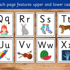 Alphabet Poster, Printable Alphabet Posters, Alphabet Flashcards ...