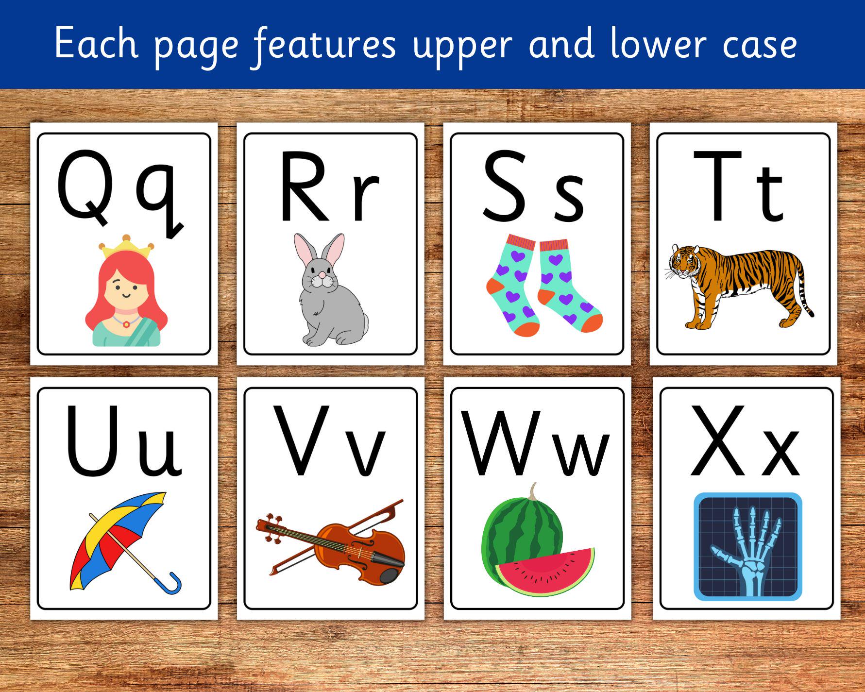 Alphabet Flashcards, Printable Alphabet Posters, ABC Flashcards ...