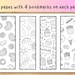 Printable Coloring Bookmarks Food Candy Sweet Treat Themed, Color Your ...