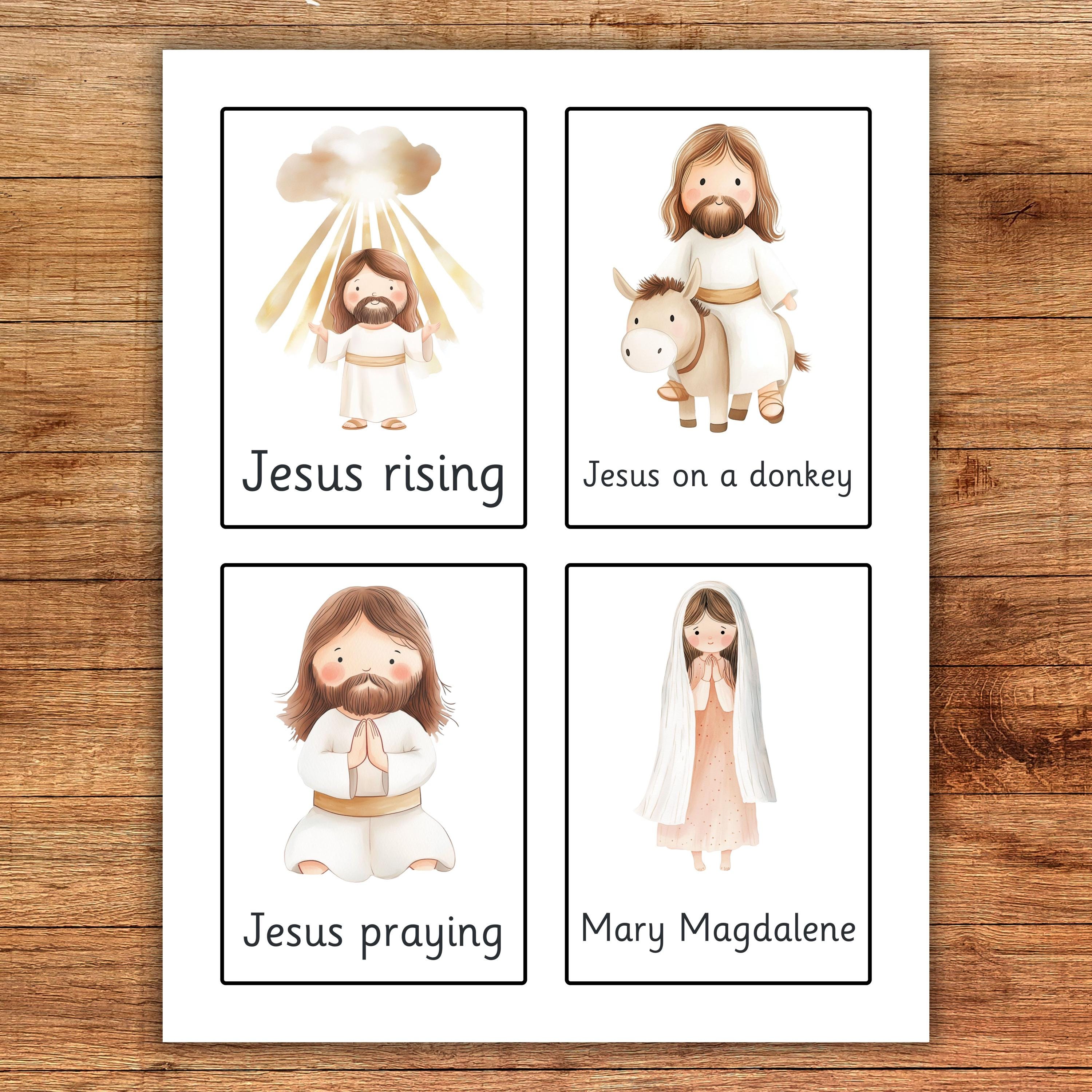 Easter Flash Cards, Easter Story Flashcards, Educational Printable ...