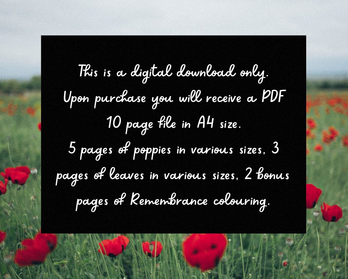 Remembrance Day Craft and Colouring Activity Pages, Kids Printable, Poppy Day Printable, Wreath ...