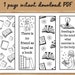 Printable Book Themed Coloring Bookmarks, Color Your Own Reading ...
