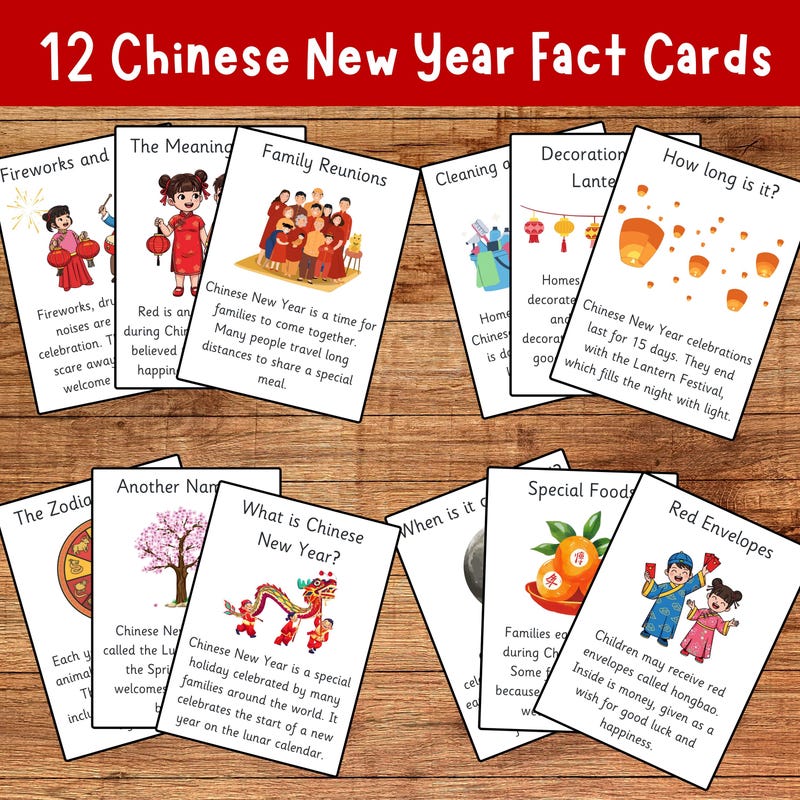 Chinese New Year Cards for 2026 - Etsy