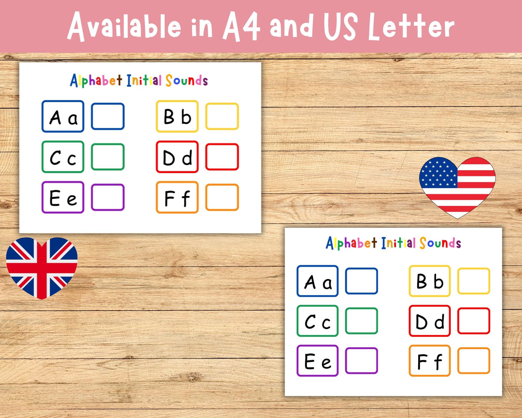 Cut and Paste Alphabet Worksheets, Preschool Learning, Educational ...