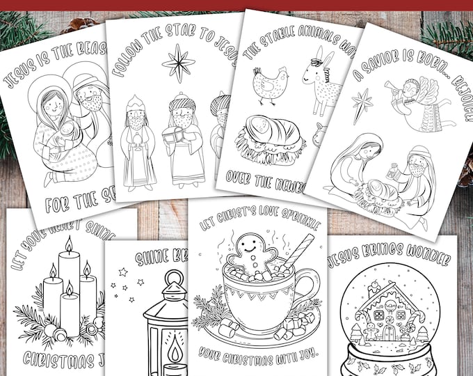 20 Nativity Sunday School Coloring Pages | Christian Homeschool ...