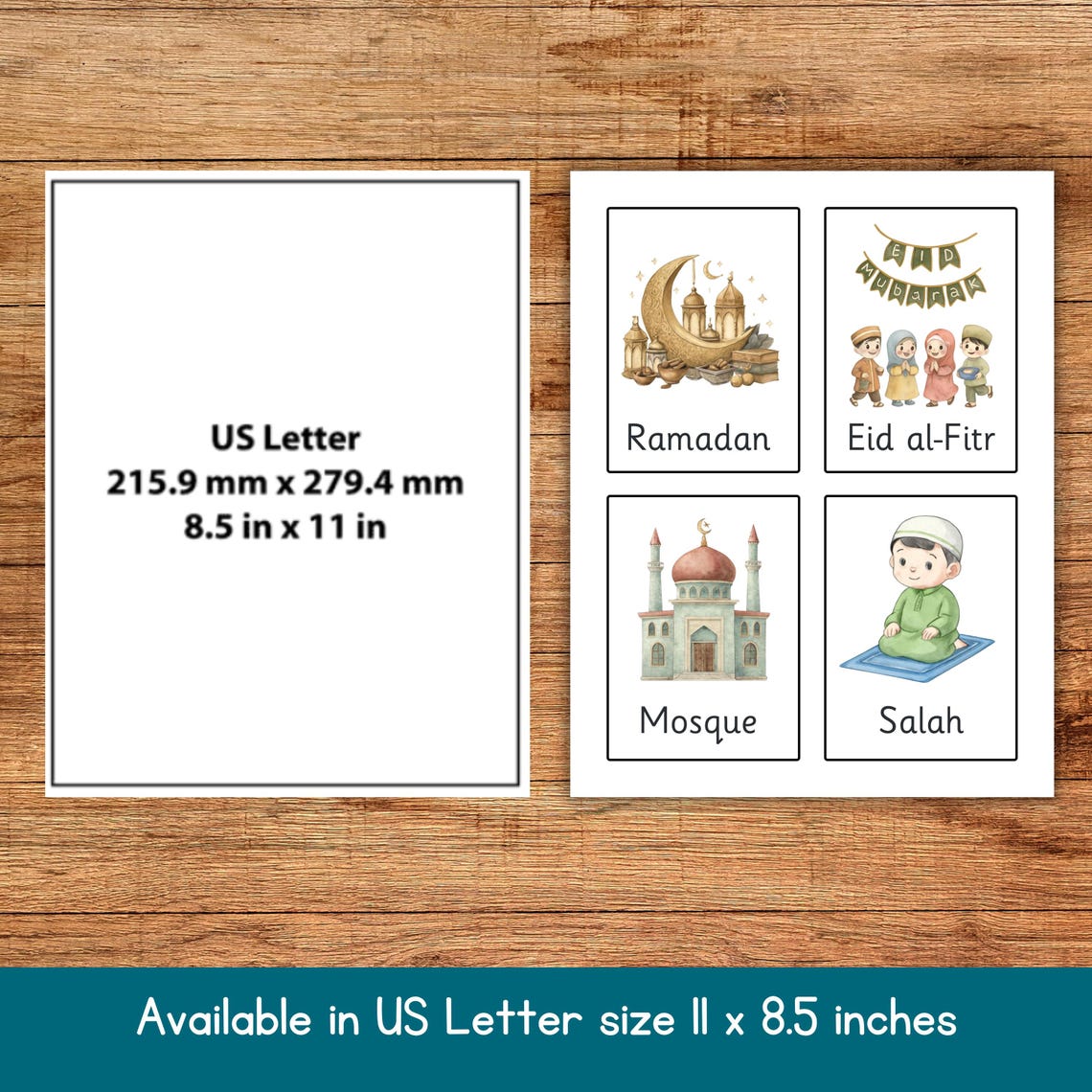 Eid Ramadan Flashcards, Ramadan Flash Cards, Eid Al-fitr Flashcards ...