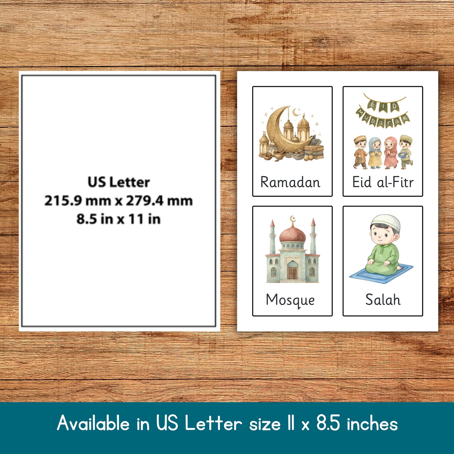 Eid Ramadan Flashcards, Ramadan Flash Cards, Eid Al-fitr Flashcards ...