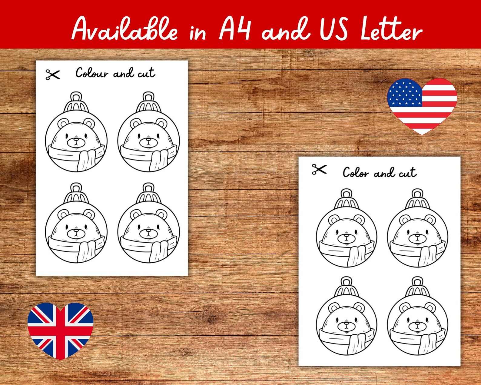 Christmas Printable Decorations, Christmas Coloring Pages, Christmas ...