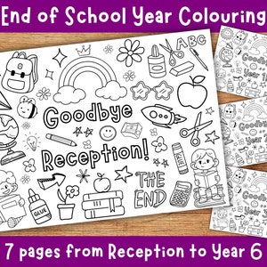 Last Day of School Colouring Page, End of the School Year Colouring ...