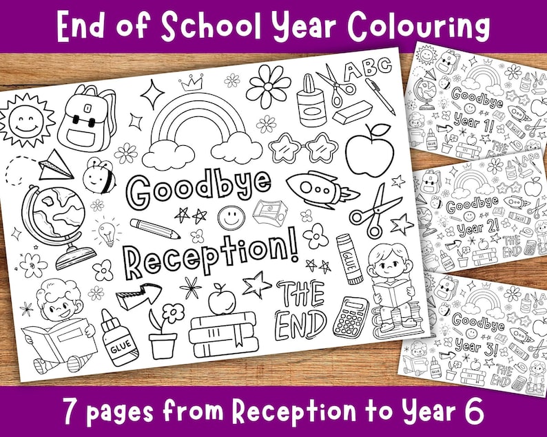 Last Day of School Colouring Page, End of the School Year Colouring ...