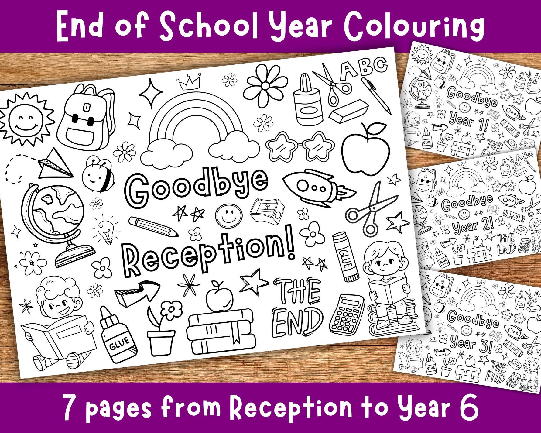 Last Day of School Colouring Page, End of the School Year Colouring ...