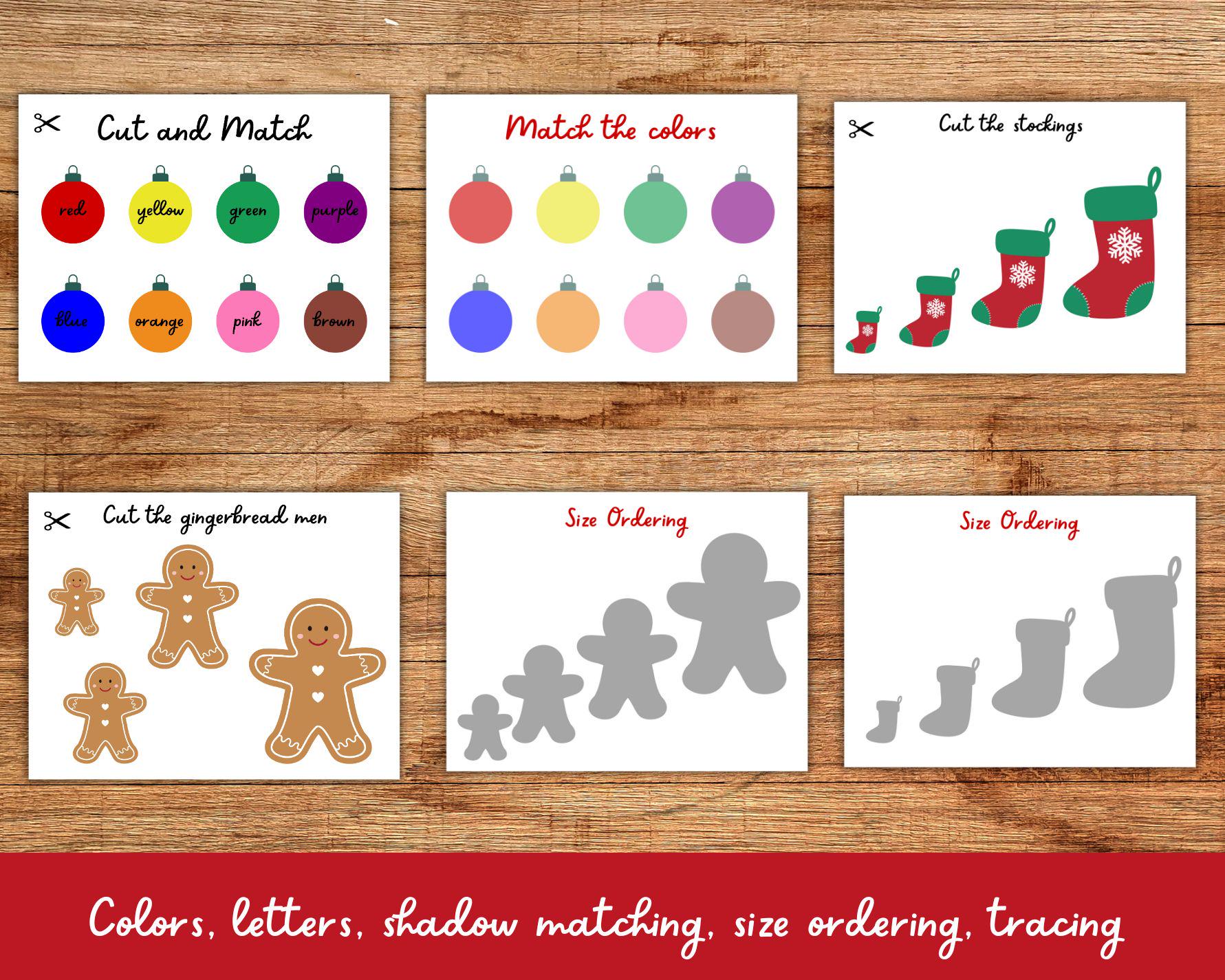 Christmas Busy Book Printable Download, Christmas Busy Binder, Toddler ...