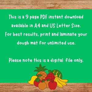 Fruits of the Holy Spirit Playdough Mats, Kids and Toddler Printable ...