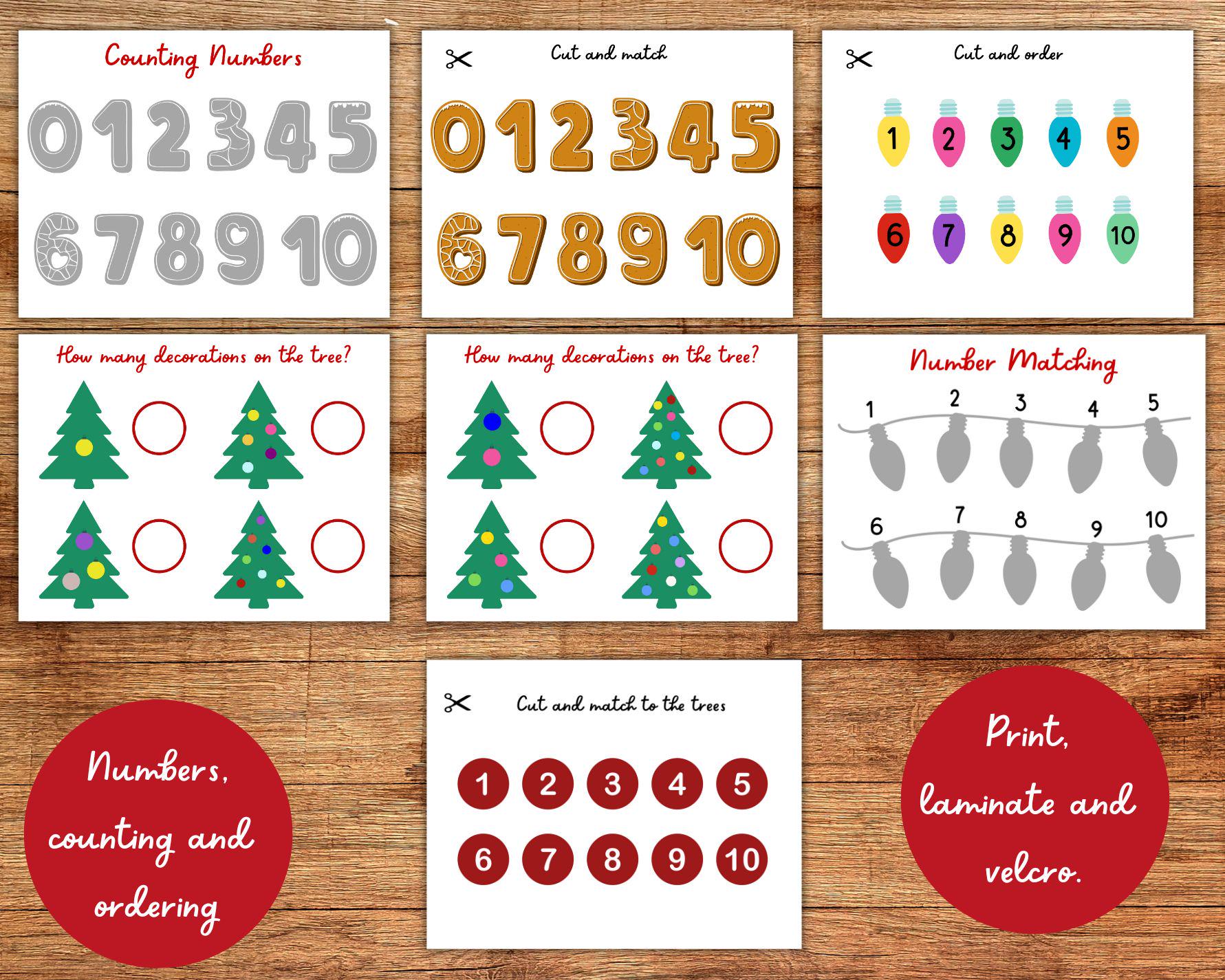 Christmas Busy Book Printable Download, Christmas Busy Binder, Toddler ...