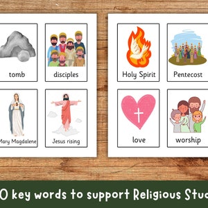 Kids Bible Flashcards, Christian Flash Cards, Christian Key Vocabulary ...