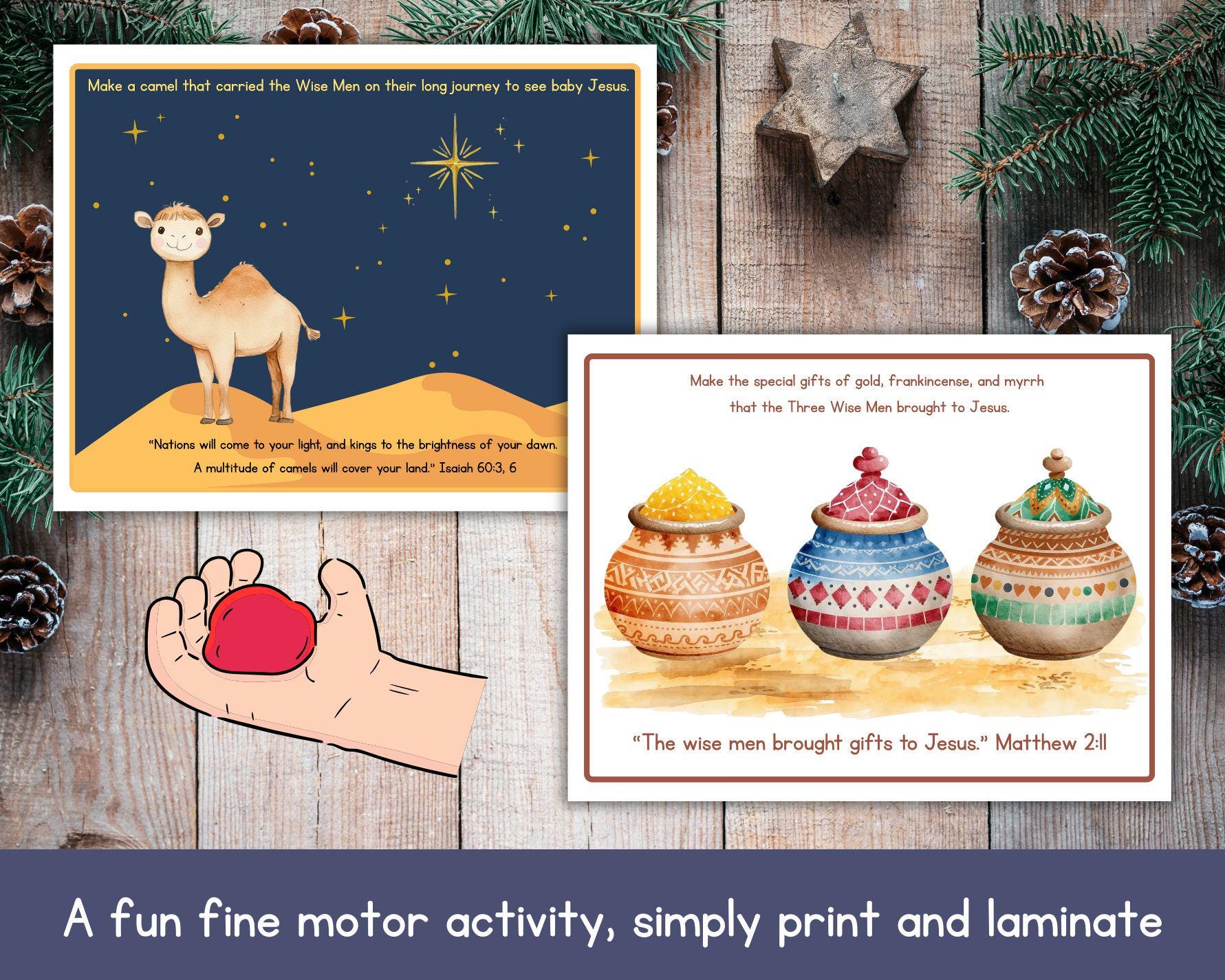 Nativity Playdough Mats, Christmas Playdough Activity, Christmas Story ...