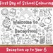 First Day of School Colouring Page, Start of the School Year Colouring ...