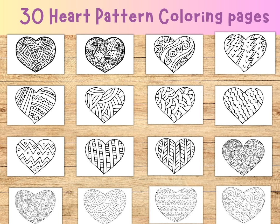 Valentine's Heart Coloring, Valentine's Day Colouring Pages, Valentine ...