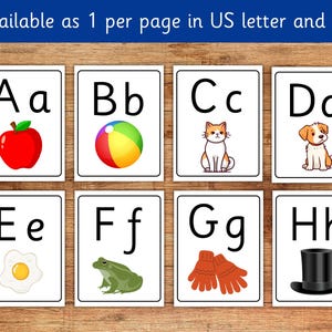 Alphabet Flashcards, Printable Alphabet Posters, ABC Flashcards ...