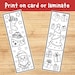 Printable Christmas Coloring Bookmarks, Color Your Own Bookmarks ...