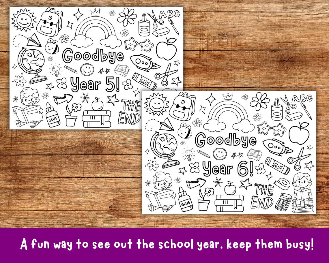 Last Day of School Colouring Page, End of the School Year Colouring ...