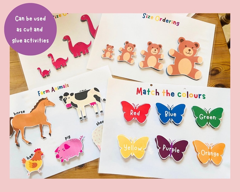 Toddler Busy Book 40 Pages, Editable Cover, Printable Download, Busy ...