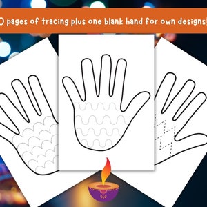Diwali Coloring and Tracing Pages, Mehndi Patterns Coloring, Diwali ...