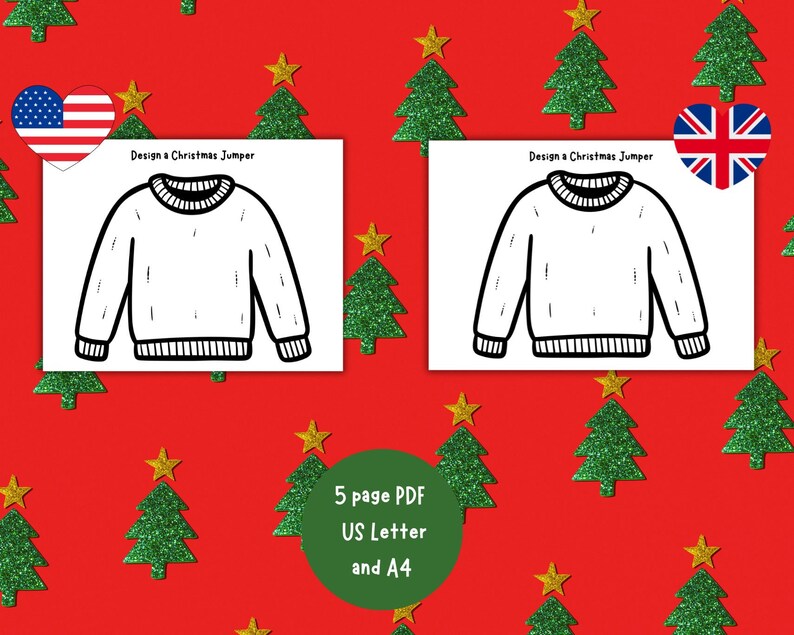 Christmas Cut and Paste Printable Craft for Kids Christmas - Etsy Australia