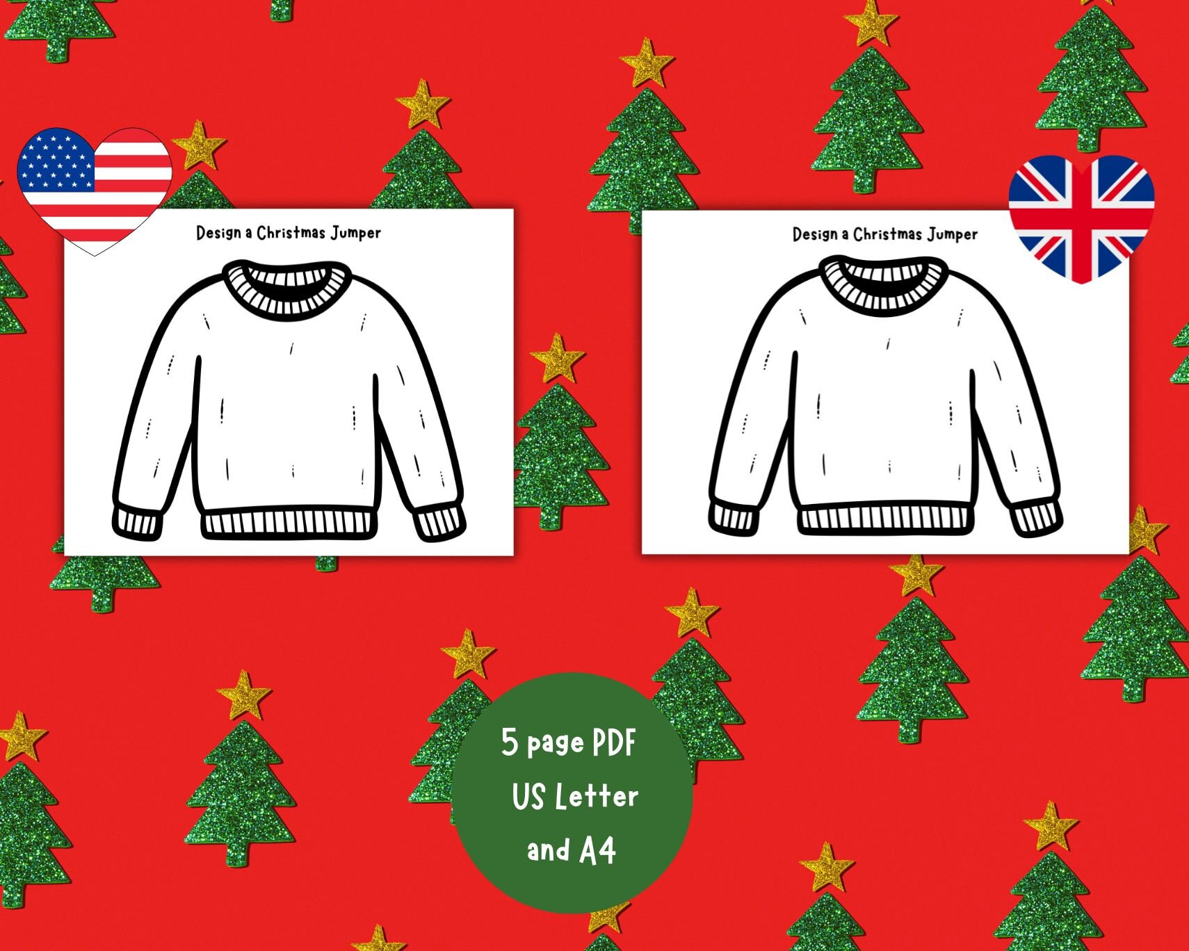 Christmas Craft Activity for Kids, Christmas Cut and Glue , Kids ...