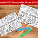 Christmas Coloring Page, Christmas Coloring Placemat, Winter Coloring ...