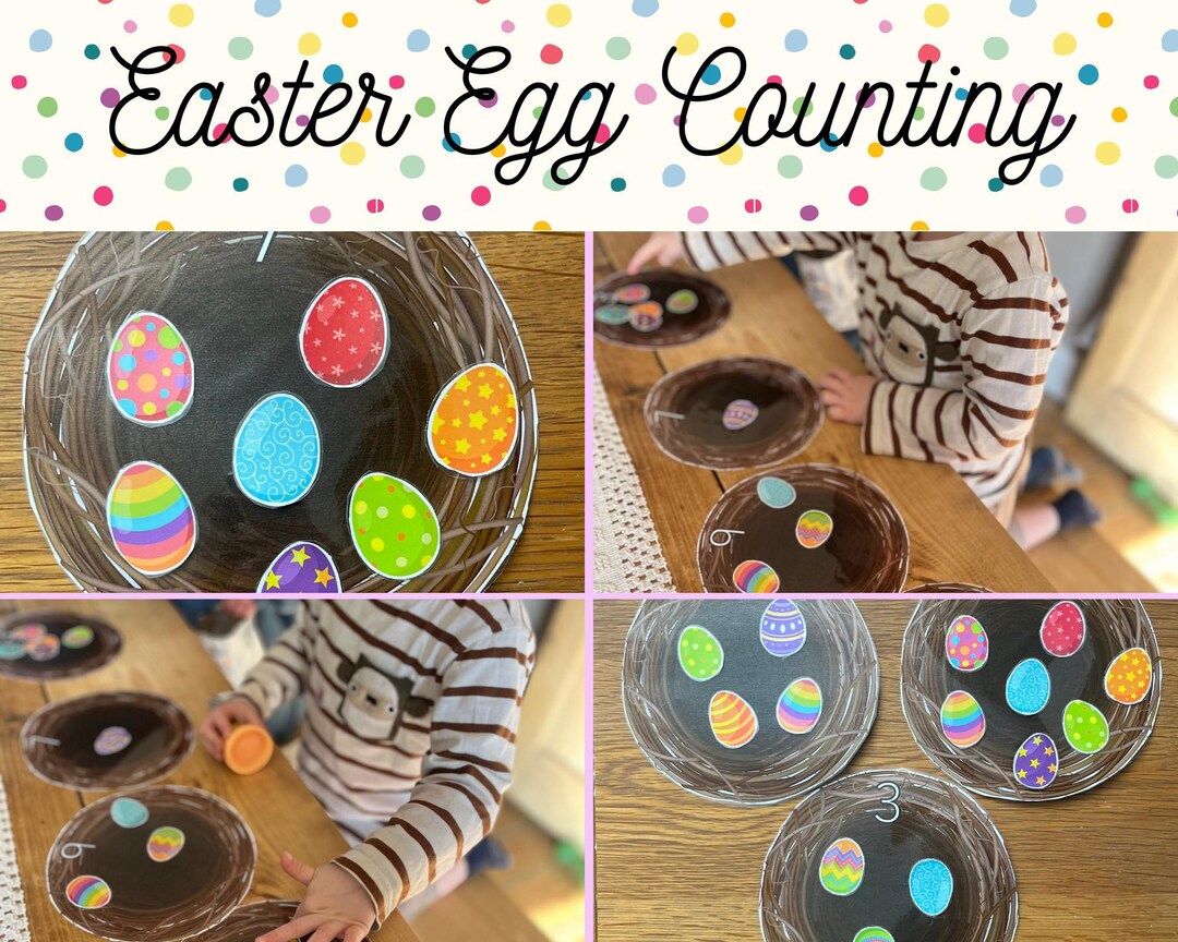 Easter Egg Counting Activity, Easter Math Activity, Egg Counting Maths ...