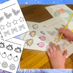 Christmas Wreath Printable Craft for Kids, Christmas Cut and Paste ...