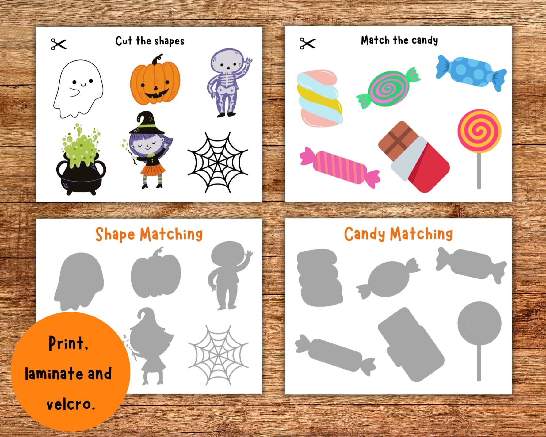 Halloween Busy Book, Halloween Busy Binder, Toddler Learning Binder ...