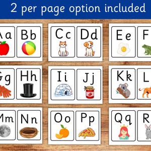 Alphabet Poster, Printable Alphabet Posters, Alphabet Flashcards ...