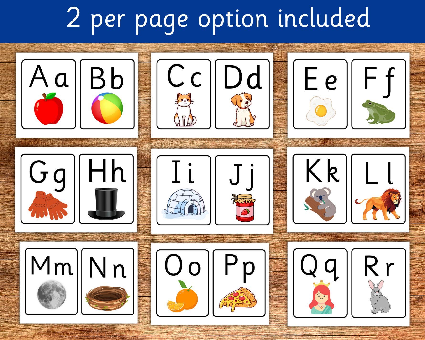 Alphabet Flashcards, Printable Alphabet Posters, ABC Flashcards ...