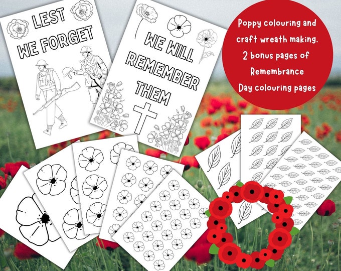 Anzac Day Coloring Pages, Anzac Day Activity Pack, Printable Coloring ...