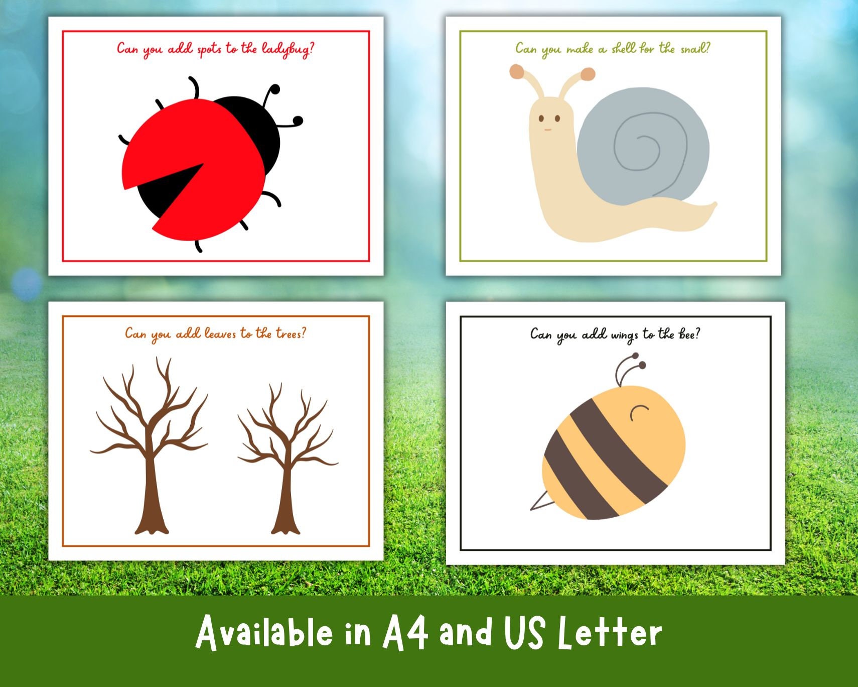 Nature Play Dough, Plants Flowers Trees Insects, Playdough Activity ...